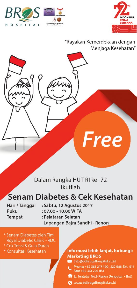Senam Diabetes & Cek Kesehatan - Bali Royal Hospital