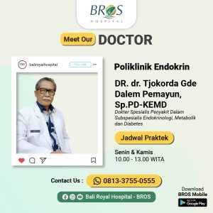 Meet Our Doctor DR. dr. Tjokorda Gde Dalem Pemayun, Sp.PD-KEMD