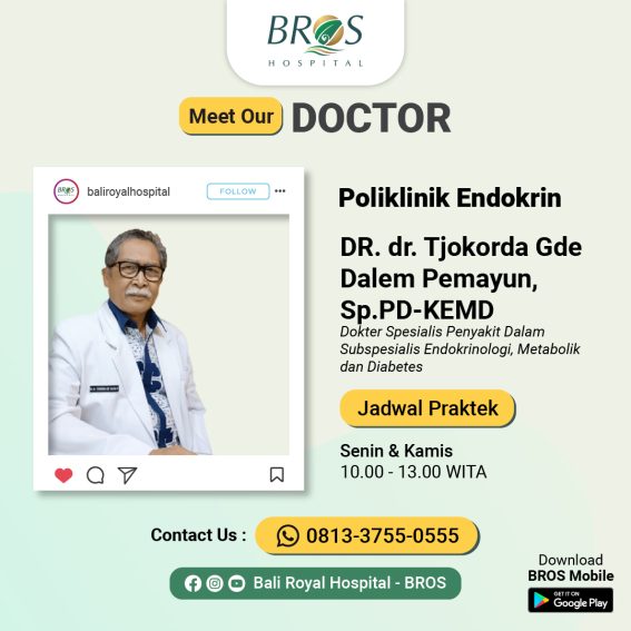 Meet Our Doctor DR. dr. Tjokorda Gde Dalem Pemayun, Sp.PD-KEMD